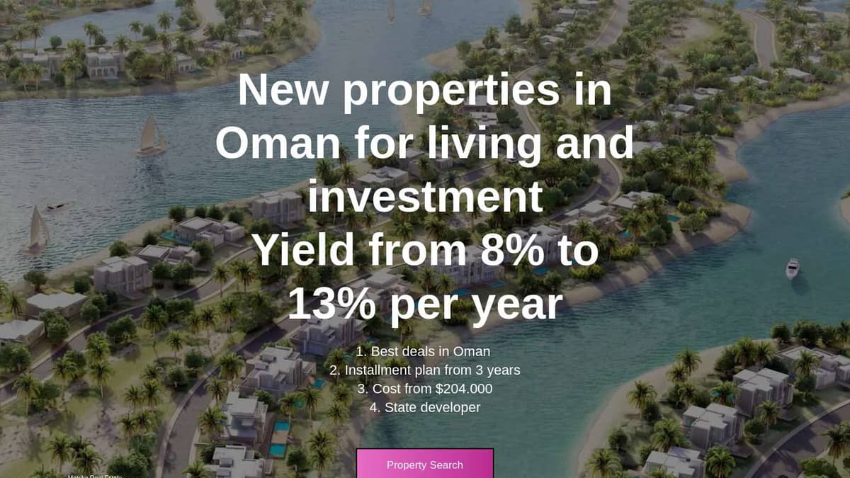 Real estate from developers in Oman